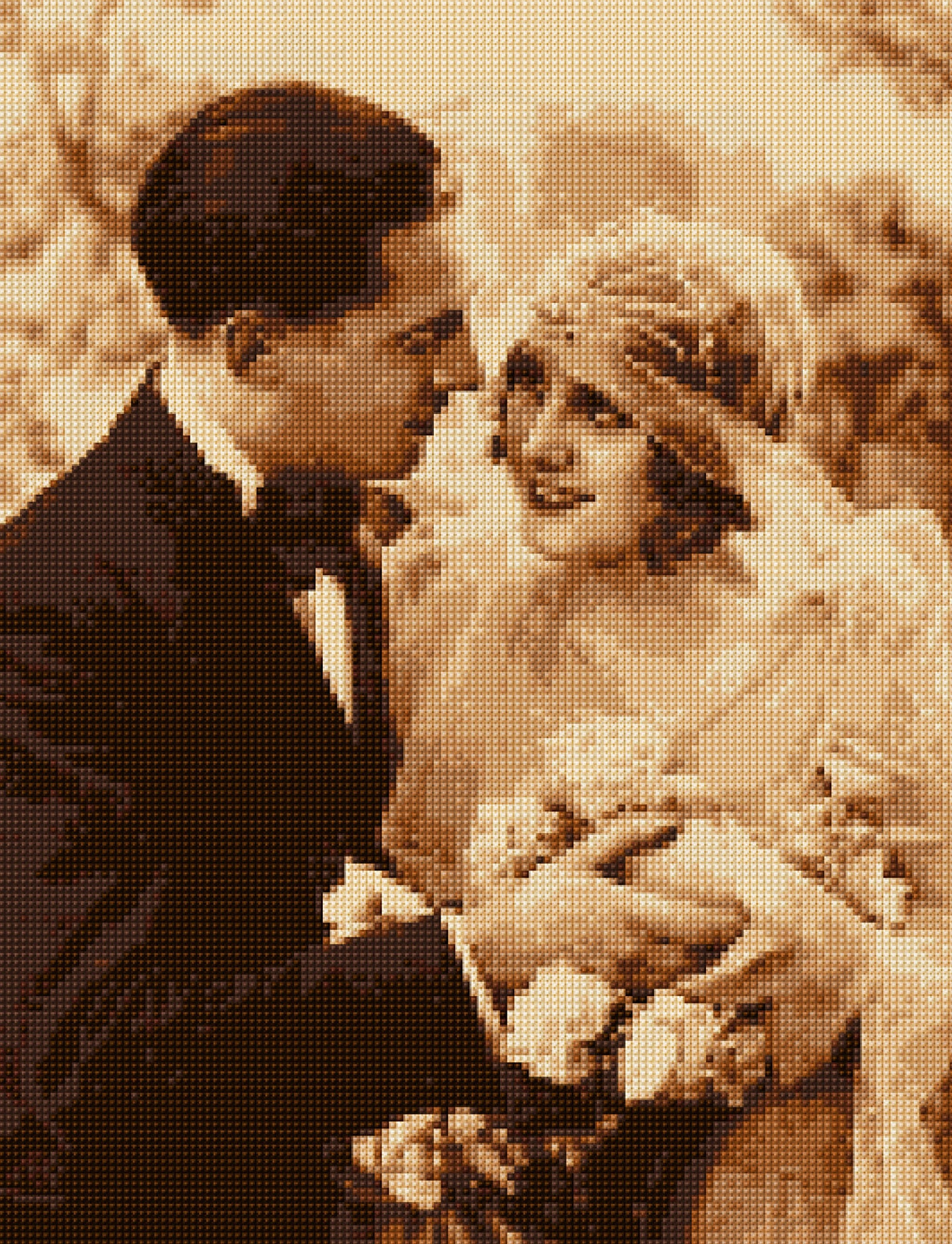 1920s Art Deco Wedding in Love Cross Stitch Pattern PDF - EASY Chart ...