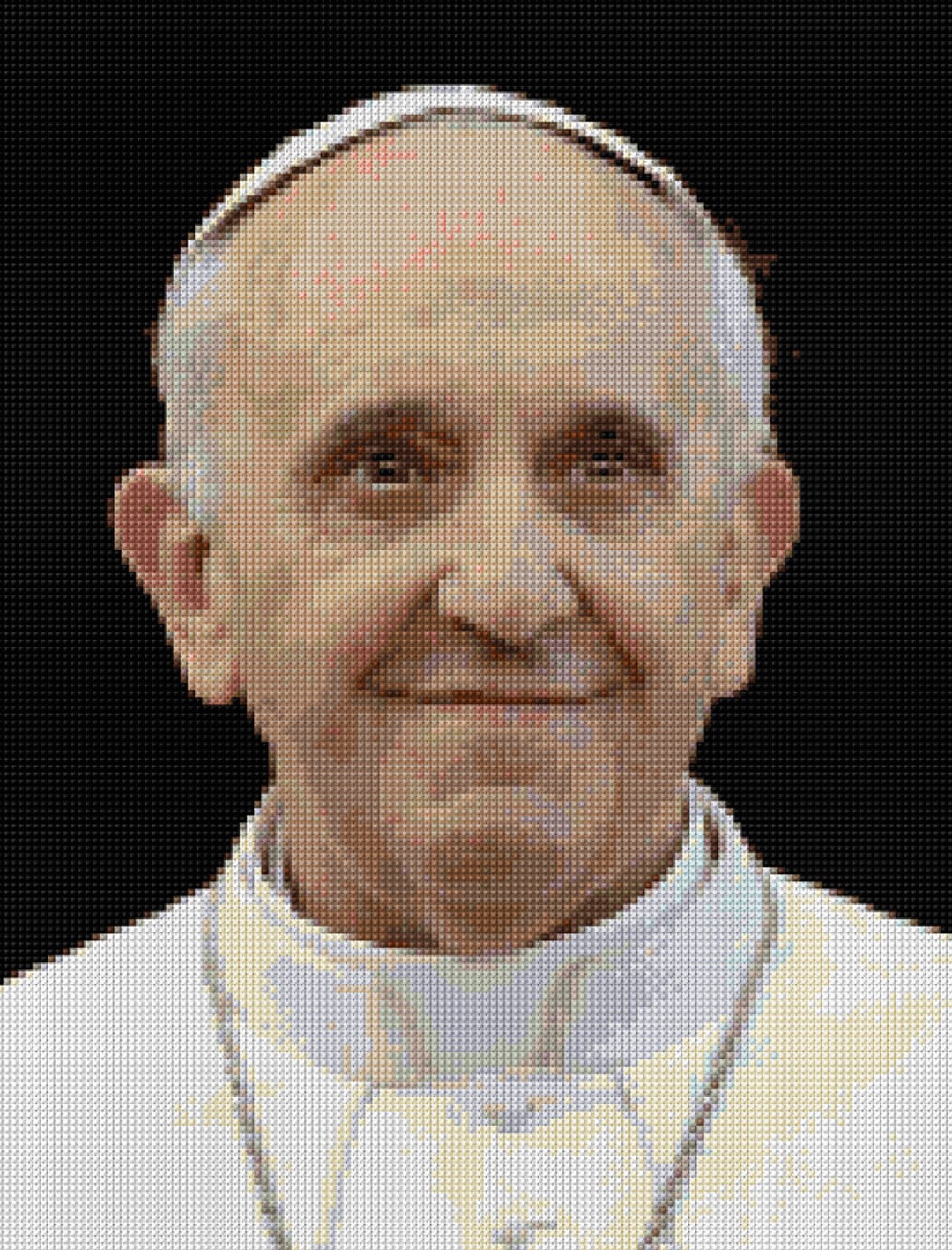 Pope Francis Portrait Cross Stitch Pattern PDF Love the Pope!- EASY ...