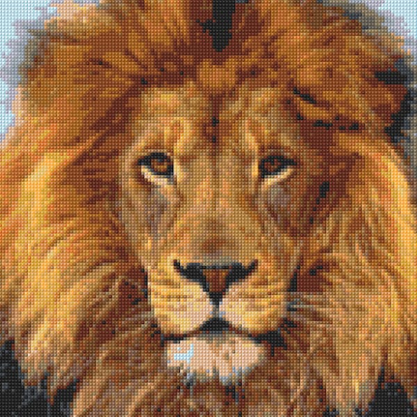 Lion Cross Stitch - Etsy