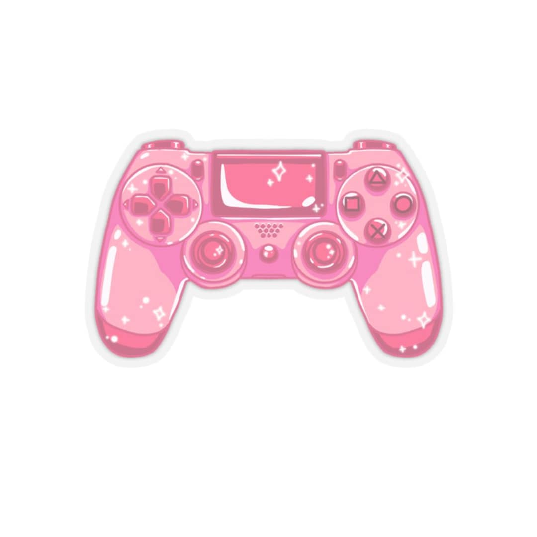 Pink Game Controller Sticker - Etsy