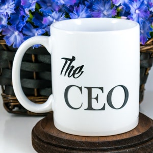 The CEO Mug, Boss Gift, Entrepreneur Gift, Coffee Mug, Inspirational ...