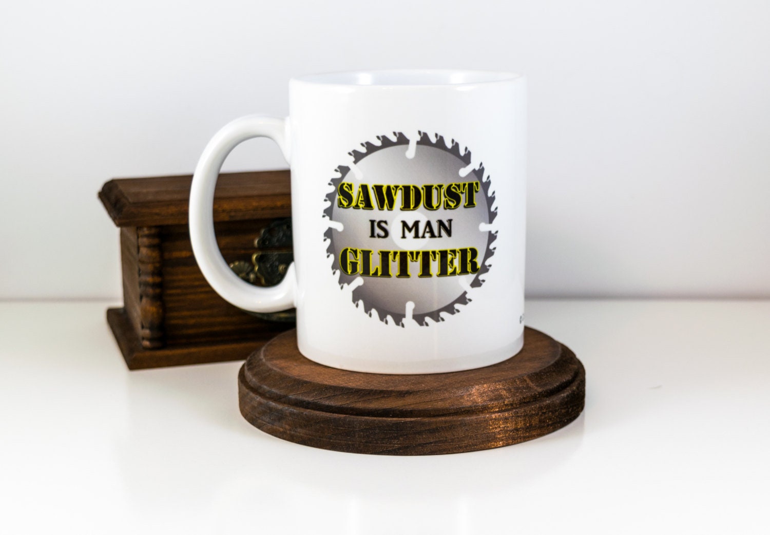 Sawdust Is Man Glitter Coffee Mug Funny Man Mug Gift for | Etsy