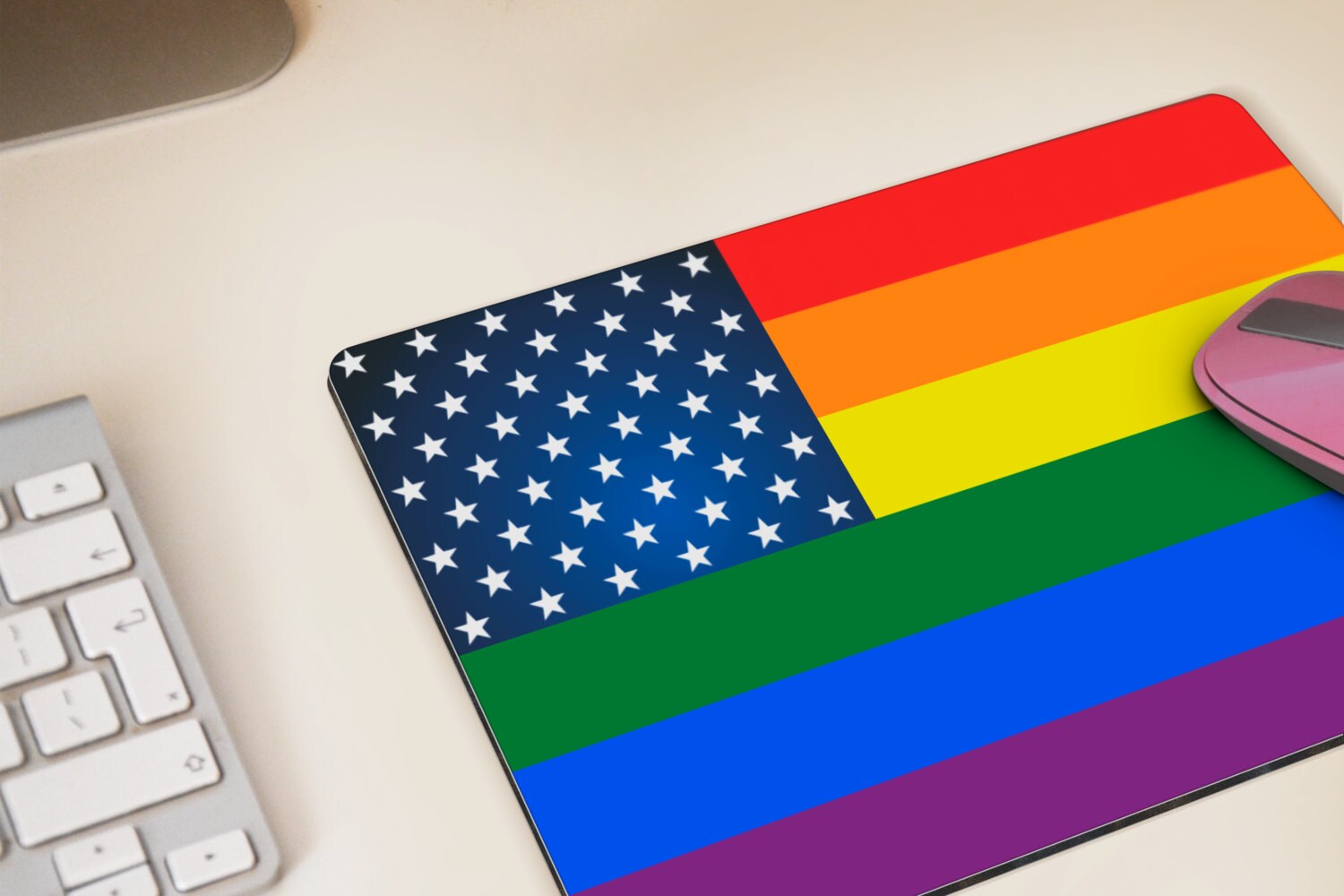 Pride Mouse Pad LGBTQ Pride American-Pride Flag Gay Pride | Etsy