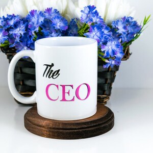 The CEO Mug, Boss Gift, Entrepreneur Gift, Coffee Mug, Inspirational ...