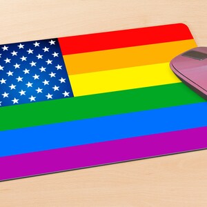 Pride Mouse Pad, LGBTQ Pride, American-pride Flag, Gay Pride Flag ...