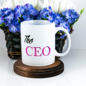 The CEO Mug, Boss Gift, Entrepreneur Gift, Coffee Mug, Inspirational ...
