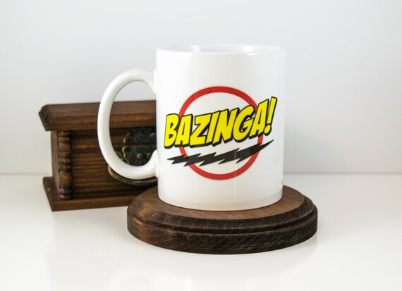 Bazinga Coffee Mug Sheldon Cooper Quote Nerdy Wife to | Etsy