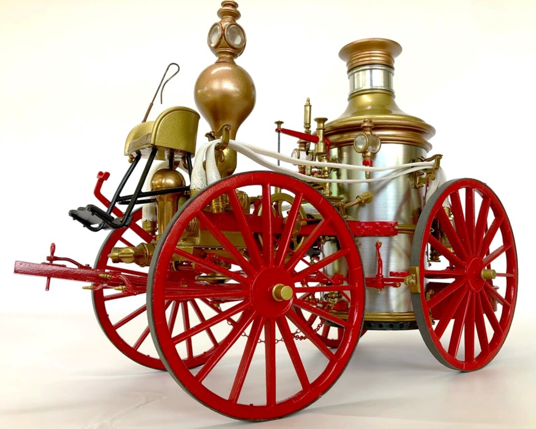 Model Trailways ALLERTON Steam Pumper FIRE ENGINE 1:12 Scale Wood ...