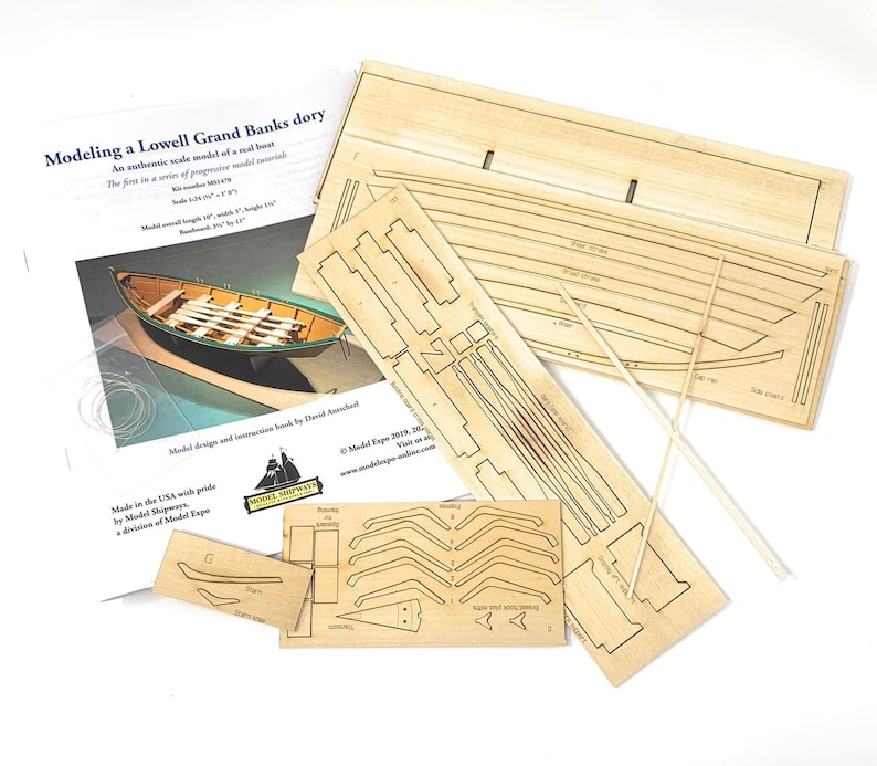 Lowell Grand Banks Dory Wooden Model Shipwright Series Skill Level 1 ...