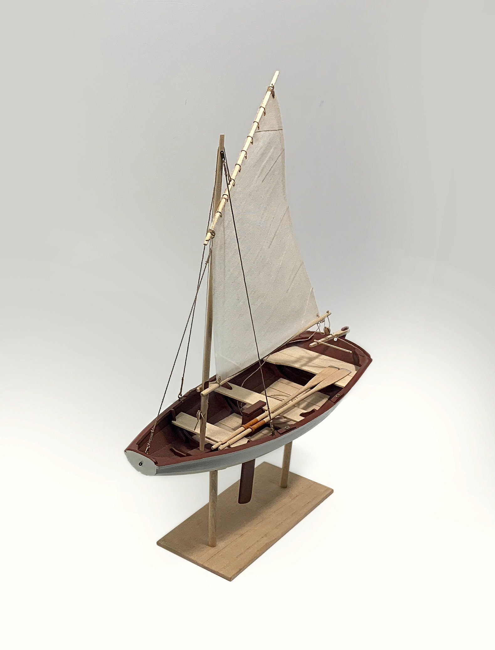 Sailing Pram Wooden Model Shipwright Series Skill Level 2 Sailboat Kit ...