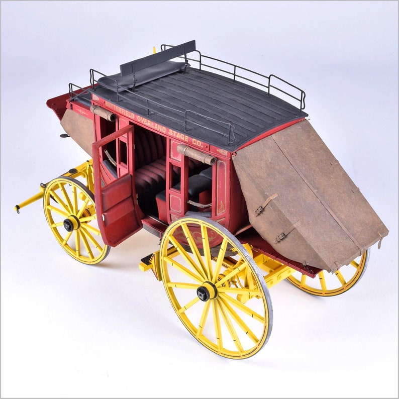 Model Trailways Concord Stagecoach 1:12 Scale Wood and Metal Kit - Etsy