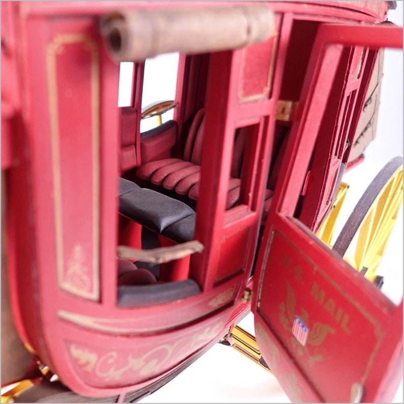 Model Trailways Concord Stagecoach 1:12 Scale Wood and Metal Kit - Etsy