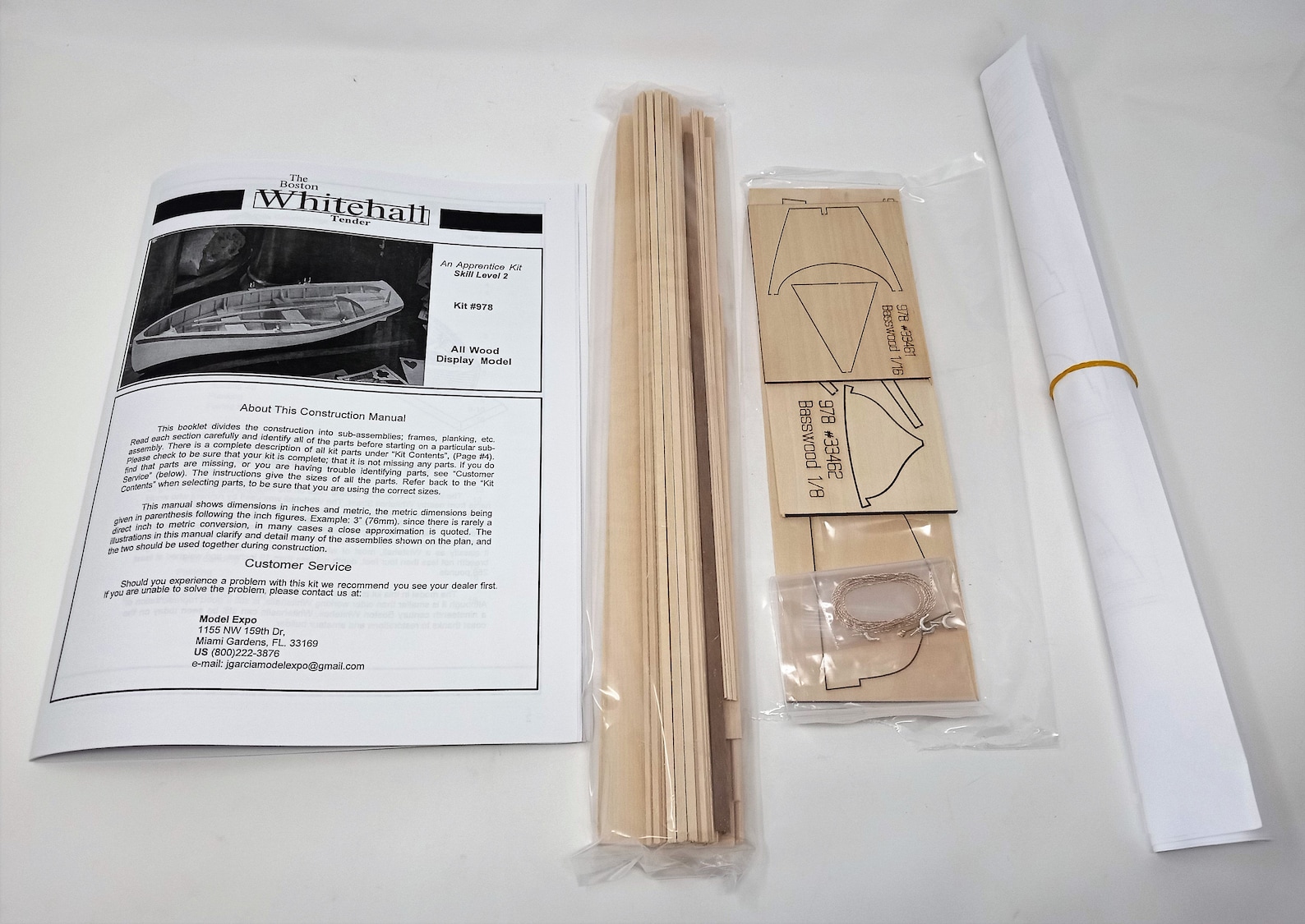 Boston Whitehall Tender Row Boat Wooden Apprentice Skill Level 2 Model ...