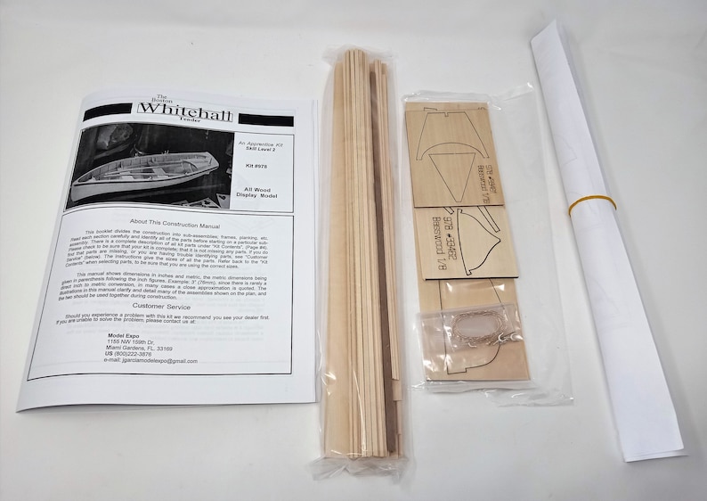 Boston Whitehall Tender Row Boat Wooden Apprentice Skill Level 2 Model ...