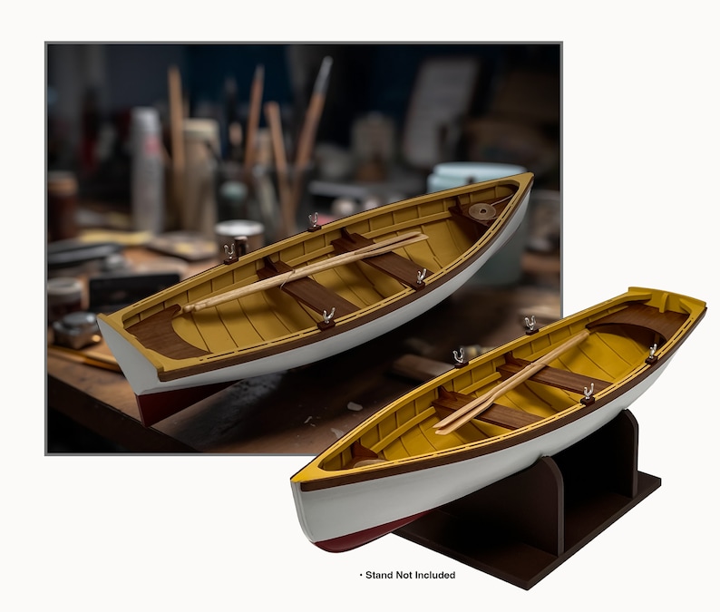 Boston Whitehall Tender Row Boat Wooden Apprentice Skill Level 2 Model ...