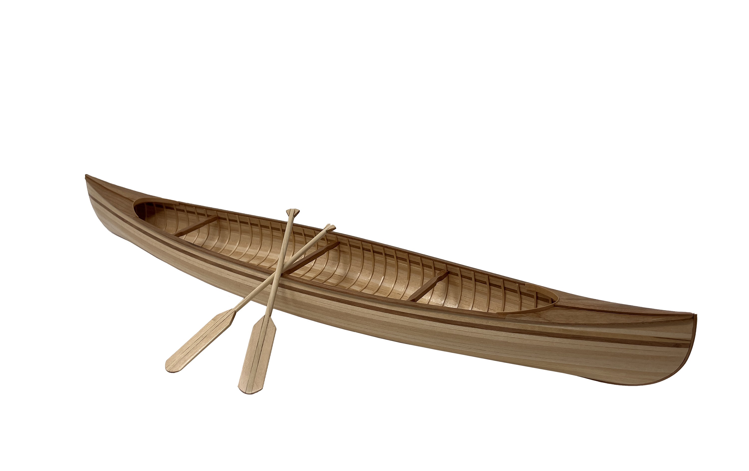 Canadian Canoe Wooden Apprentice Skill Level 3 Wood Model Boat Kit 1:8 ...