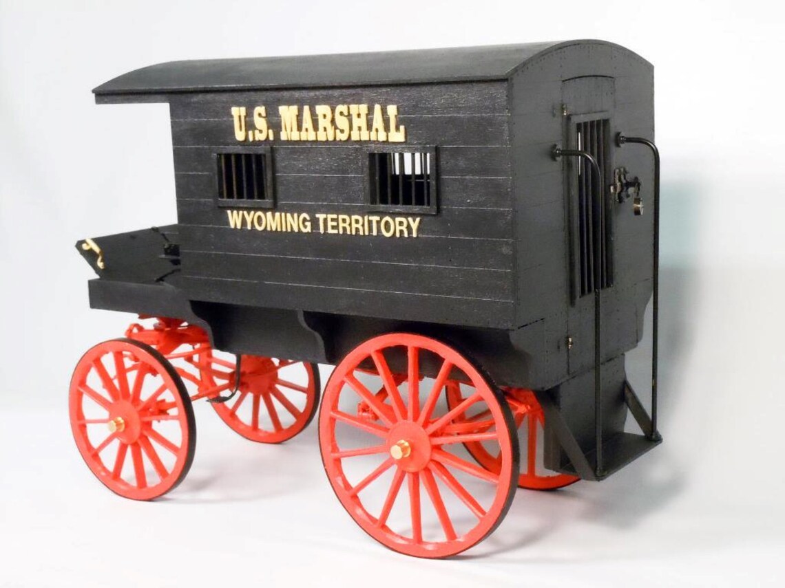 Model Trailways U.S. MARSHAL’S JAIL WAGON 1885 Wyoming Territory 1:12 ...
