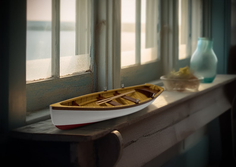 Boston Whitehall Tender Row Boat Wooden Apprentice Skill Level 2 Model ...