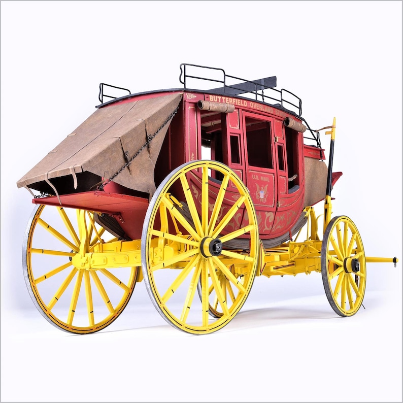 Model Trailways Concord Stagecoach 1:12 Scale Wood and Metal Kit - Etsy