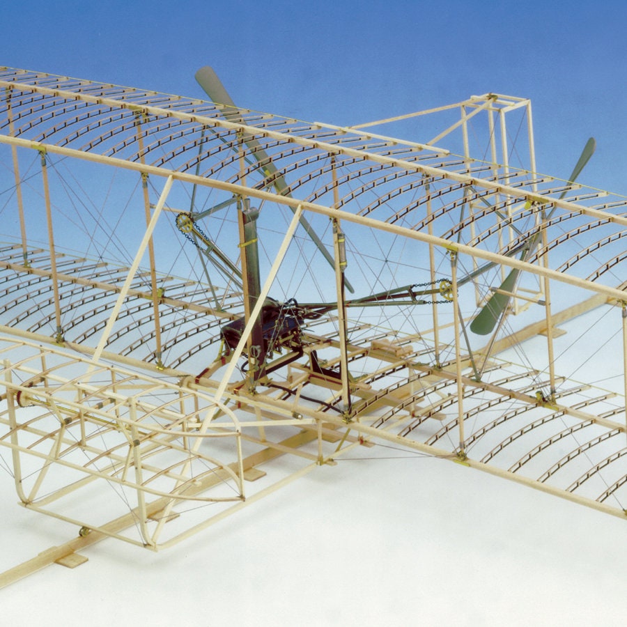 Model Airways WRIGHT FLYER Wood & Metal Kit 1:16 Scale (requires ...