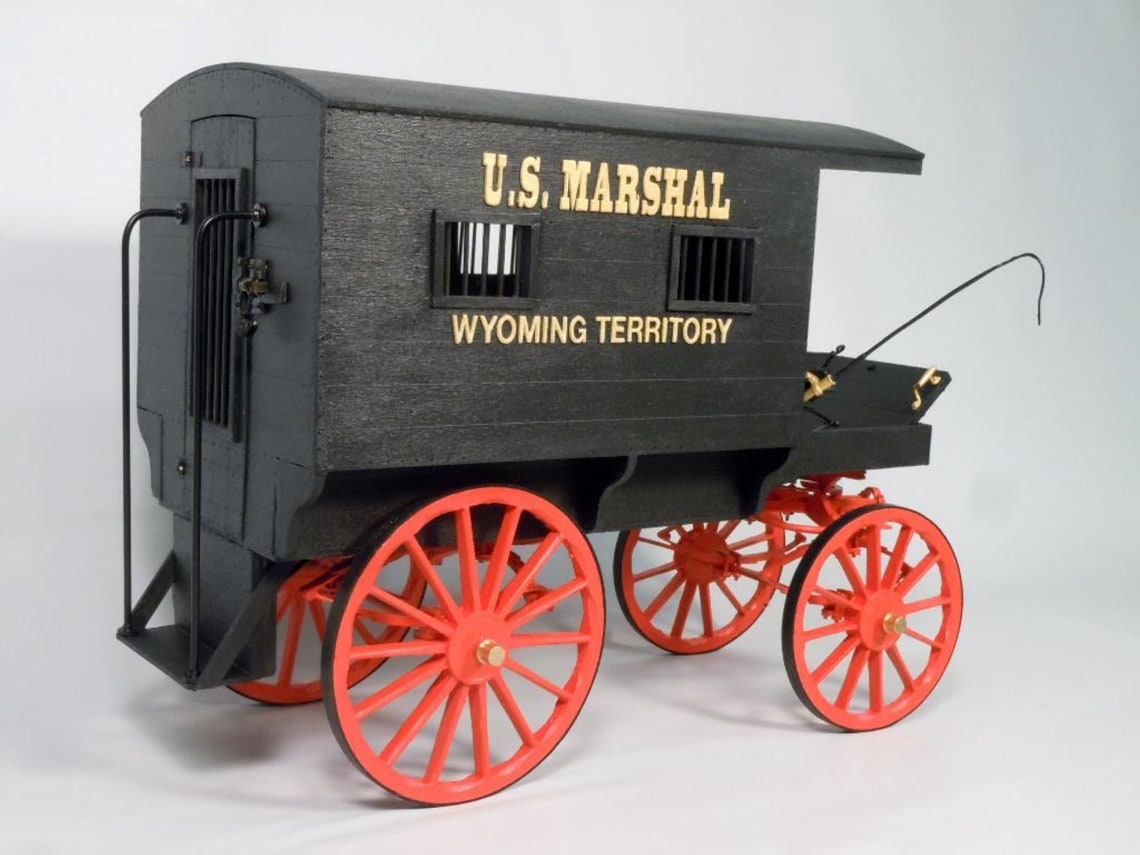 Model Trailways U.S. MARSHAL’S JAIL WAGON 1885 Wyoming Territory 1:12 ...