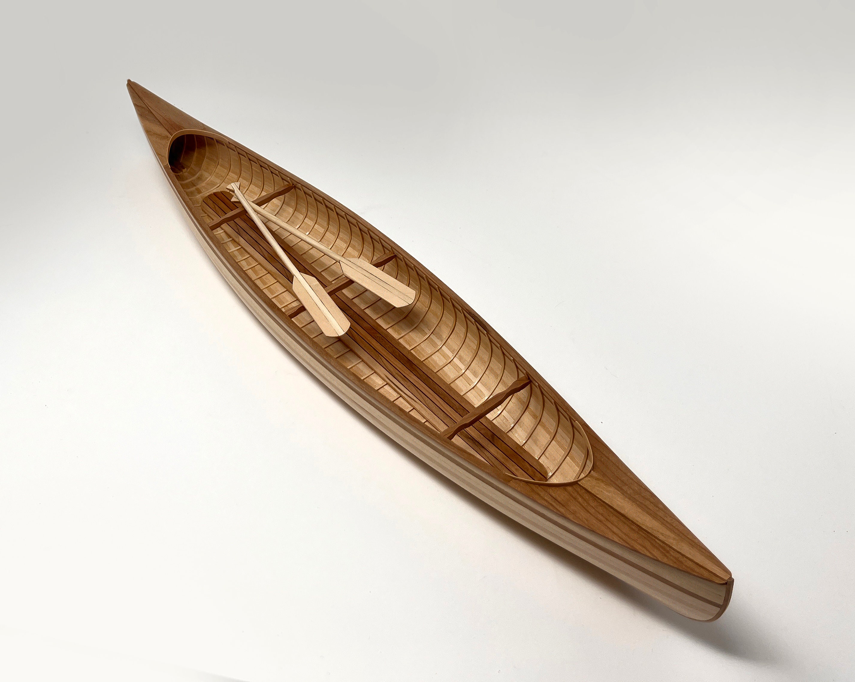 Peterboro Canoe Wooden Apprentice Skill Level 2 Wood Model Boat Kit 1: ...