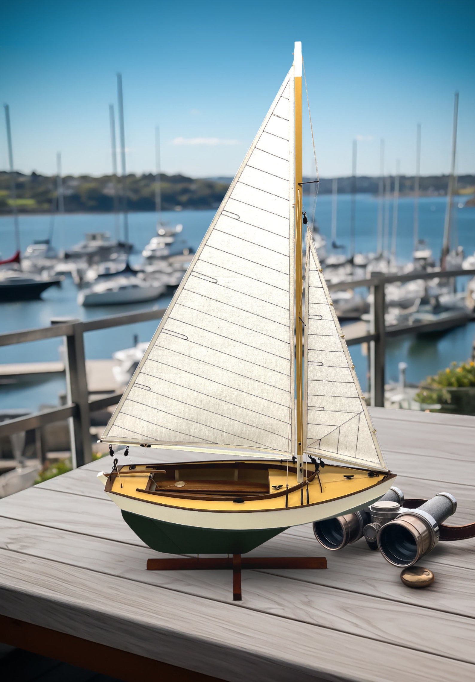 Sakonnet Daysailer Wooden Apprentice Skill Level 2 Model Sailboat Kit 1 ...