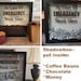 Shadow Box-in Case of Emergency Break Glass, Coffee Shadow Box, Coffee ...