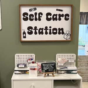 Self Care Station, Decal for School Nurse Office or School Health Aide ...