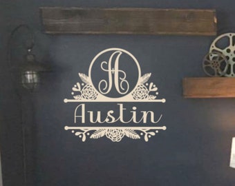 Last Name Wall Decal - Etsy