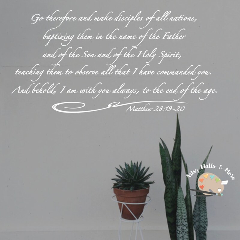 Matthew 28 19 - Etsy