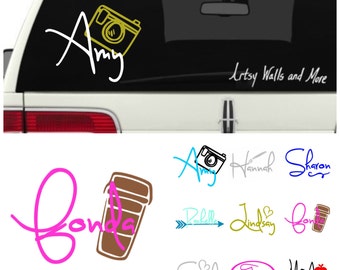 vinyl DECAL ONLY with Any word or NAME decal sticker for | Etsy