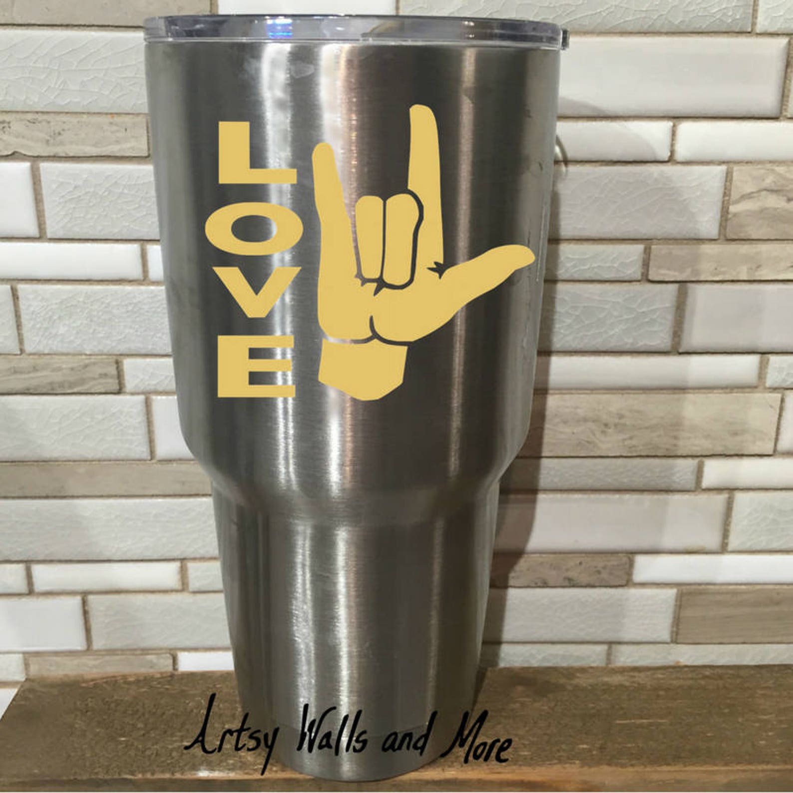 ASL Sign Language I Love You Sign Car Window Decal Also for - Etsy