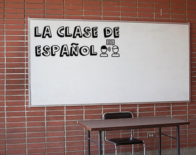 Classroom Color Chart, English Spanish Colors, Teacher Decal, Classroom ...