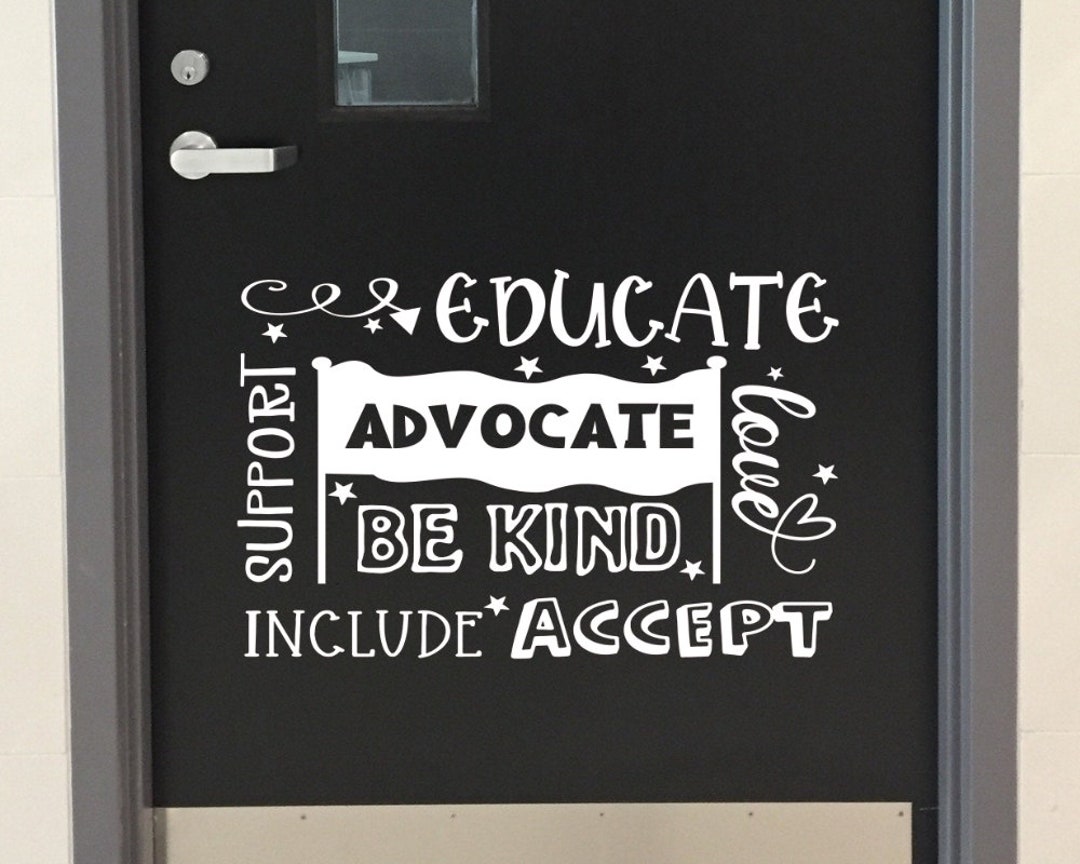 Advocate Decal, Educate, Incude, Support Decal, Inclusion Decal ...