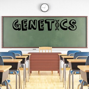 Genetics Decal, Genetics Teacher, Classroom Door Decal for Genetics ...