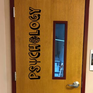 Psychology Wall Decal, Psychologist Office, Psychology Classroom Door ...