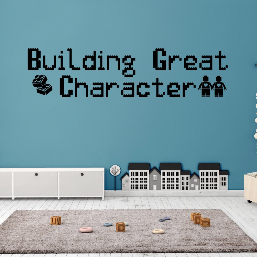 Building Great Character Wall Decal - Lego-inspired Design for ...