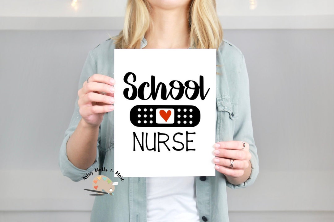 School Nurse Wall Art Print, School Nurse Print Framable, School Nurse ...