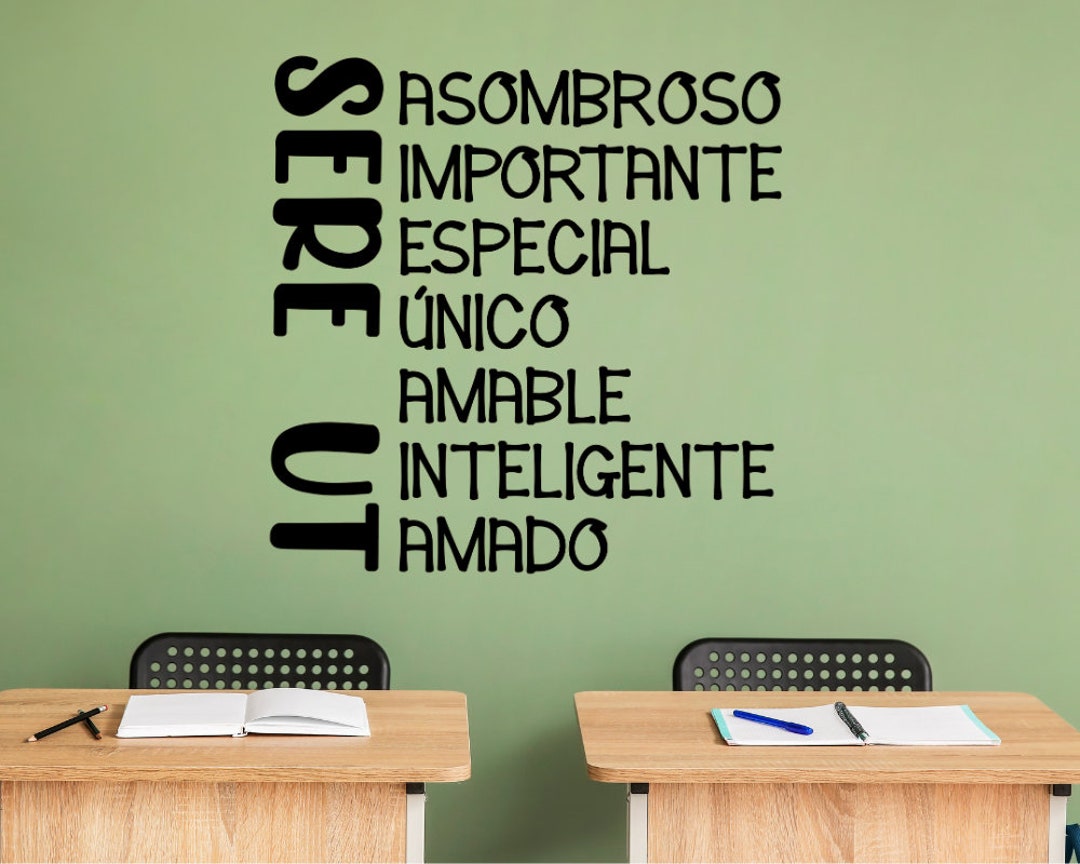 Spanish Classroom Decor, Spanish Decal for Classroom Door or Child's ...