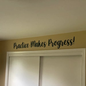 Practice Makes Progress Wall Decal, School Decal, Classroom Wall Decal ...