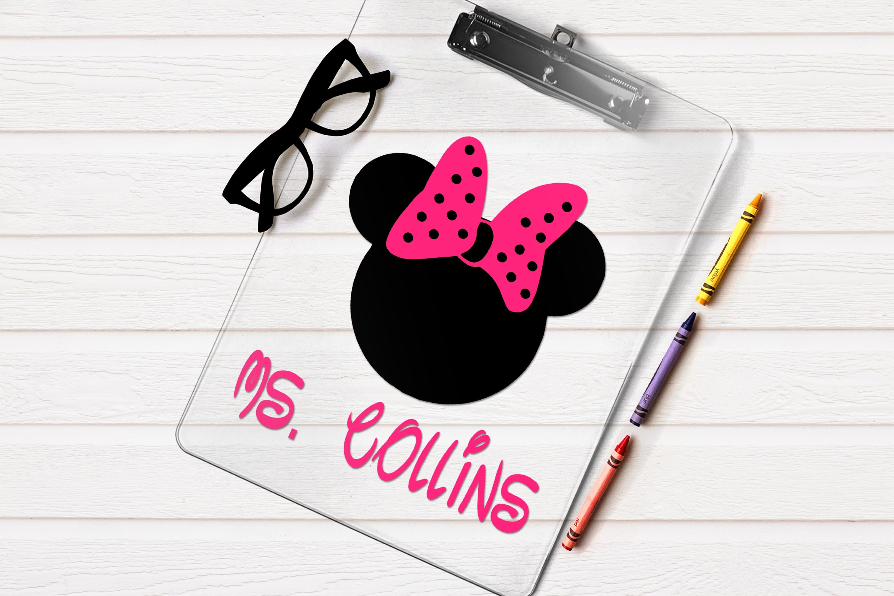 Minnie Mouse Gift, Minnie Clipboard, Teacher Appreciation Gift, Minnie ...