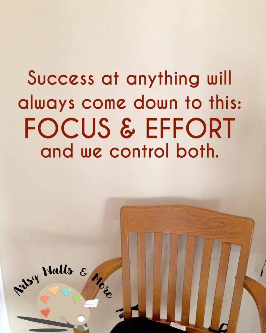 Success at Anything Will Always Come Down...focus & EFFORT We - Etsy