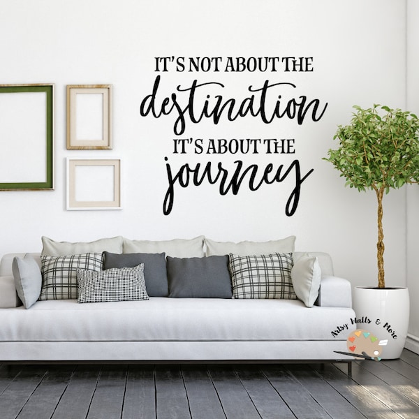Journey Quote Decal - Etsy