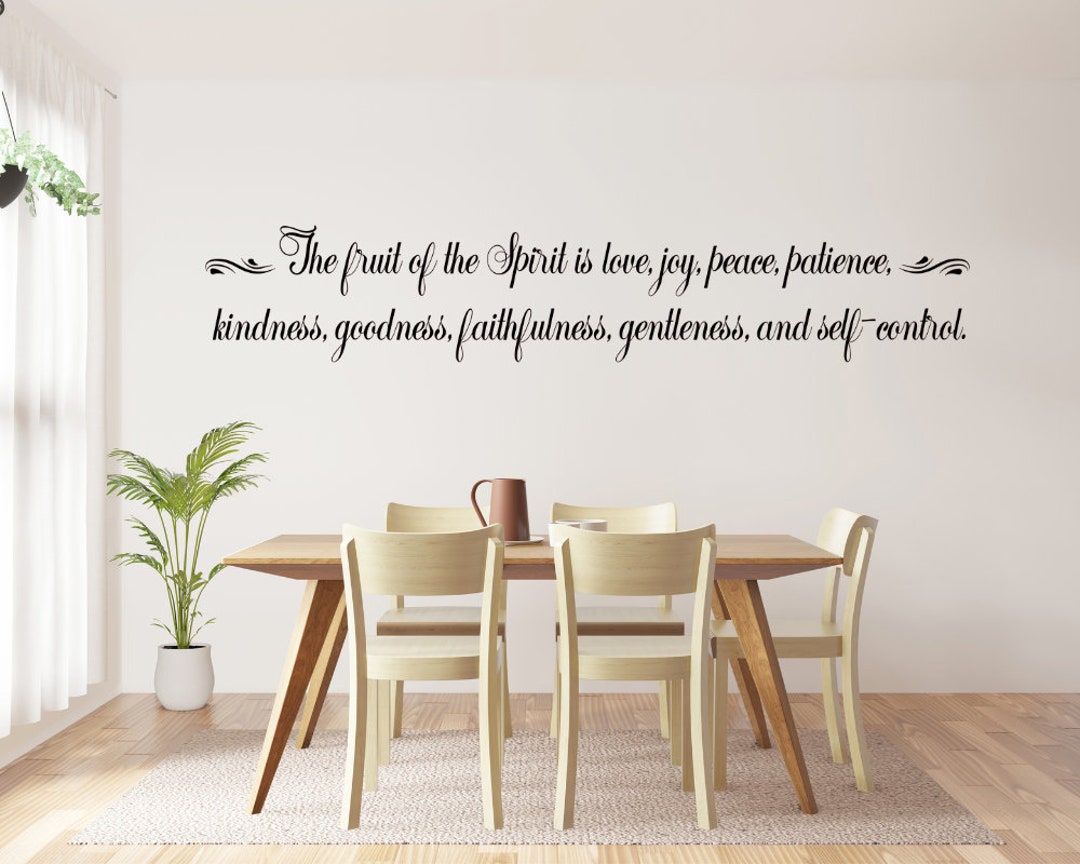 Fruits of the Spirit Decal, the Fruit of the Spirit is Love, Joy, Peace ...