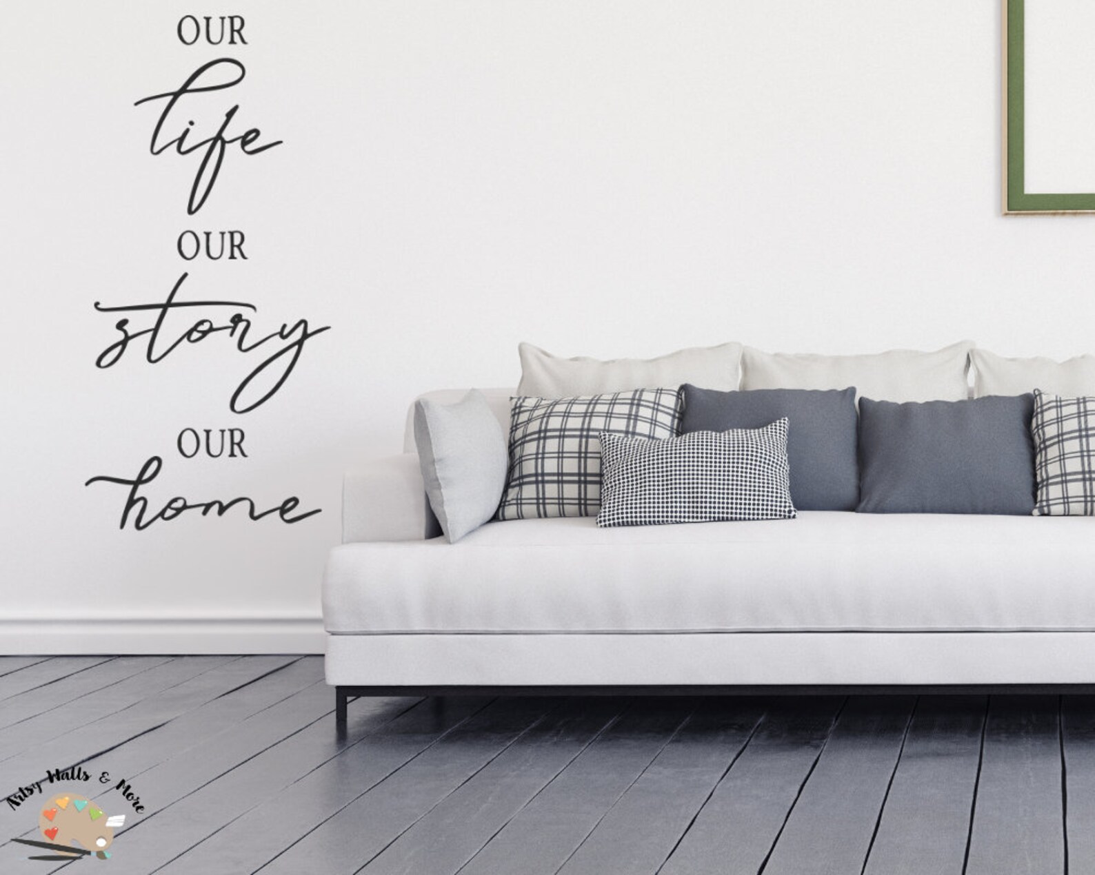 Our Life Our Story Our Home Wall Decal Living Room Decal | Etsy