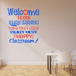 Welcome to Our Classroom Door Decal Sticker, Welcome Quote for ...