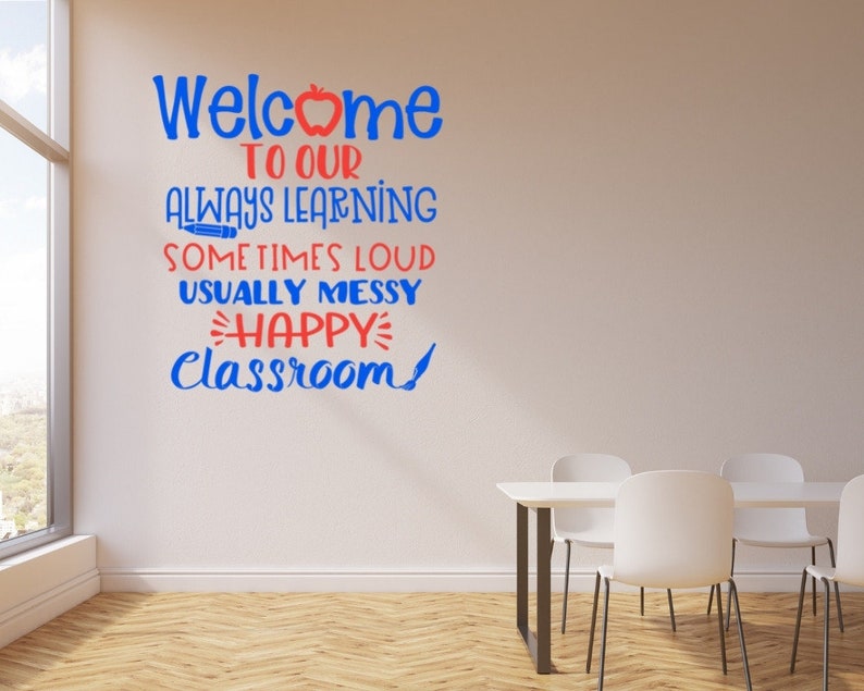 Welcome to Our Classroom Door Decal Sticker, Welcome Quote for ...