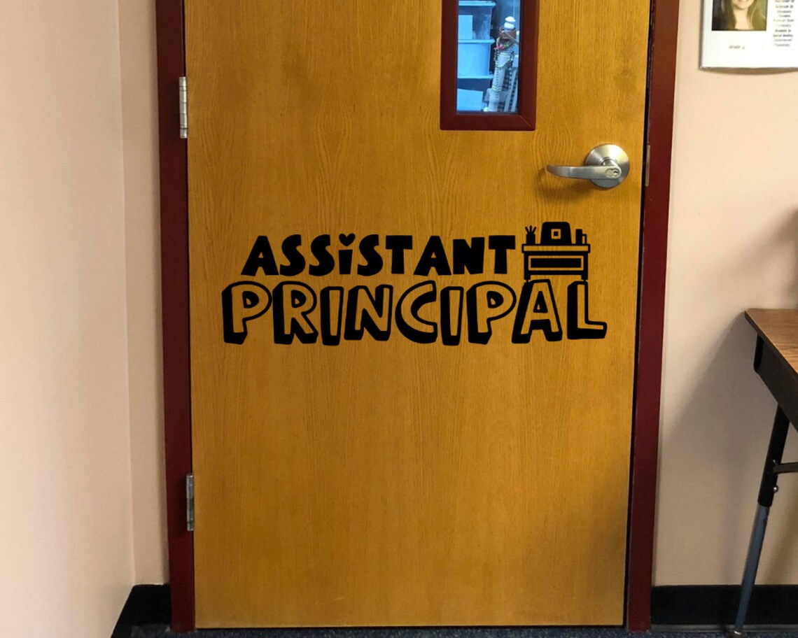 Assistant Principal Decal School Principal Door Decoration - Etsy