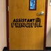 Assistant Principal Decal, School Principal Door Decoration, School ...